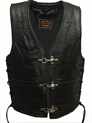 Rocker Weste Lederkutte Bikerweste Motorradweste Lederweste Clubweste ...